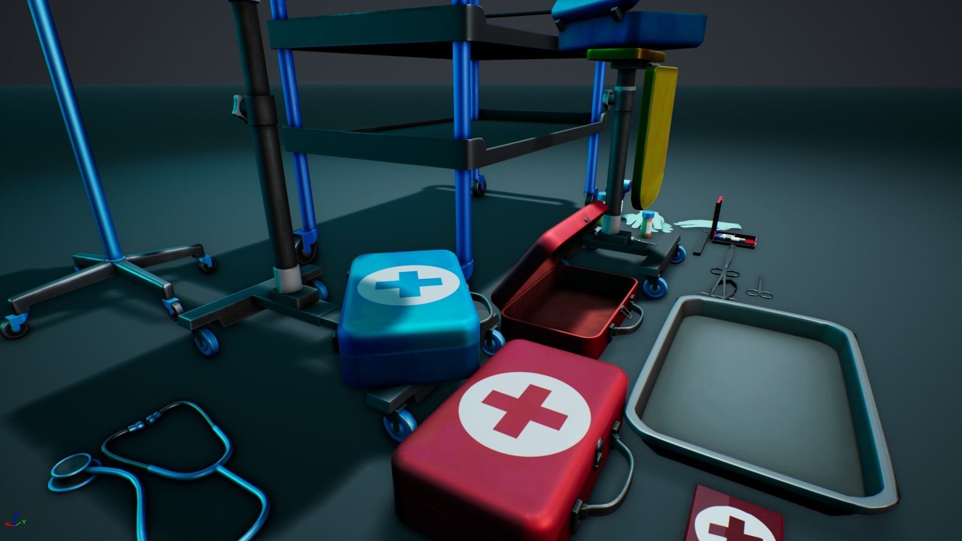3D model Stylized Medical Package VR / AR / low-poly | CGTrader