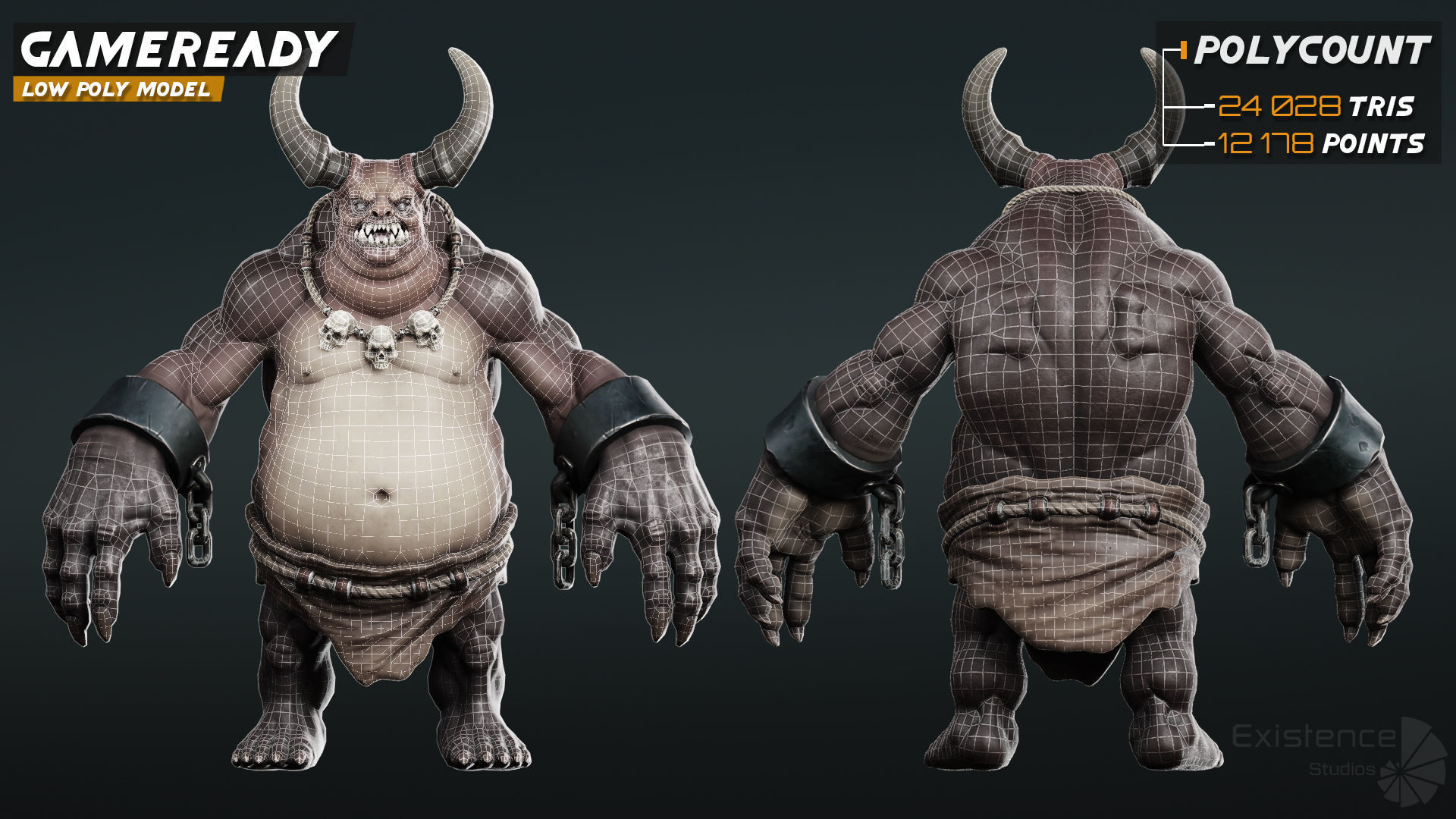 3D model Demon Troll - Stylized Devils Warrior RPG Character Monster ...