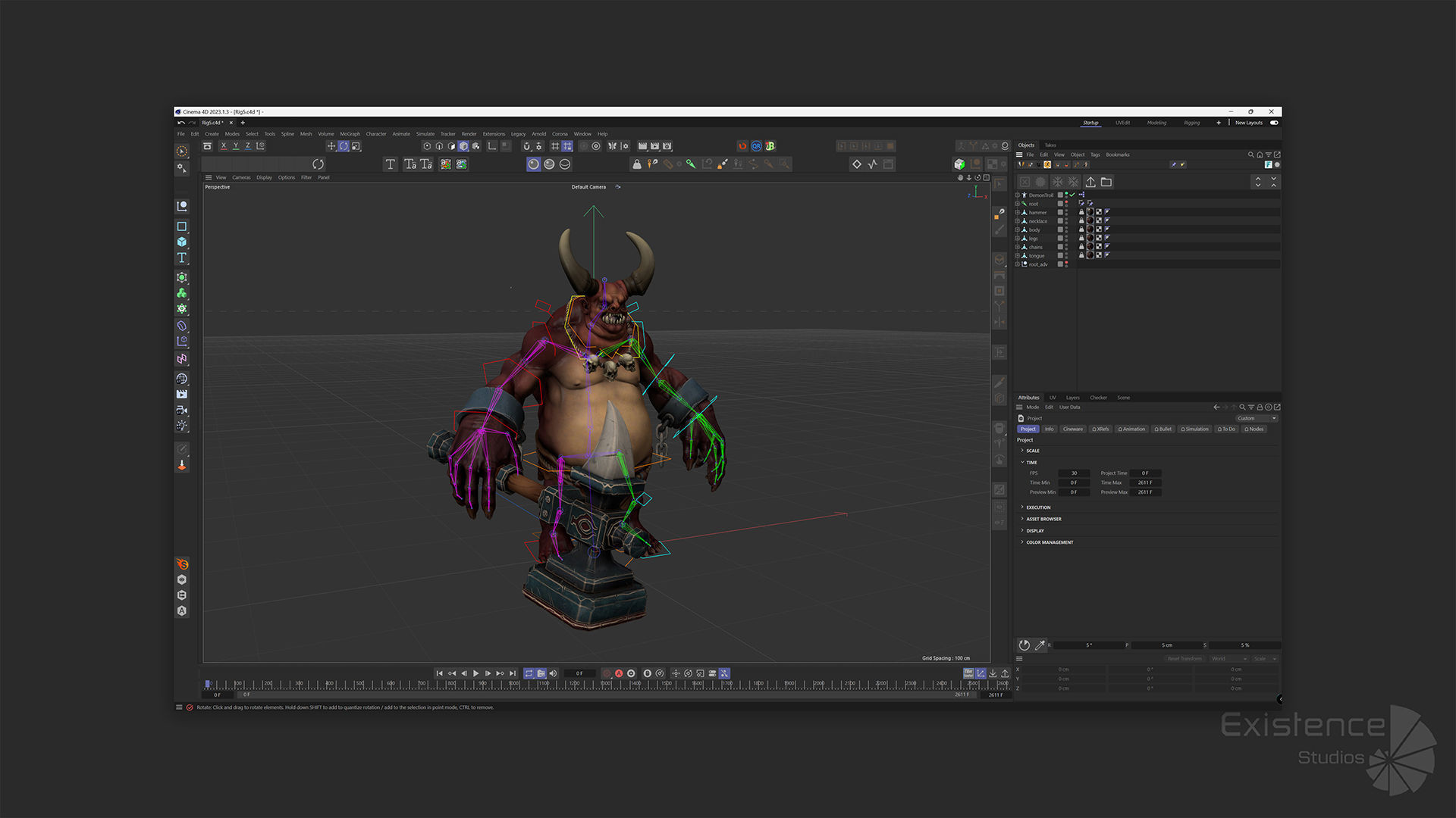 3D model Demon Troll - Stylized Devils Warrior RPG Character Monster ...