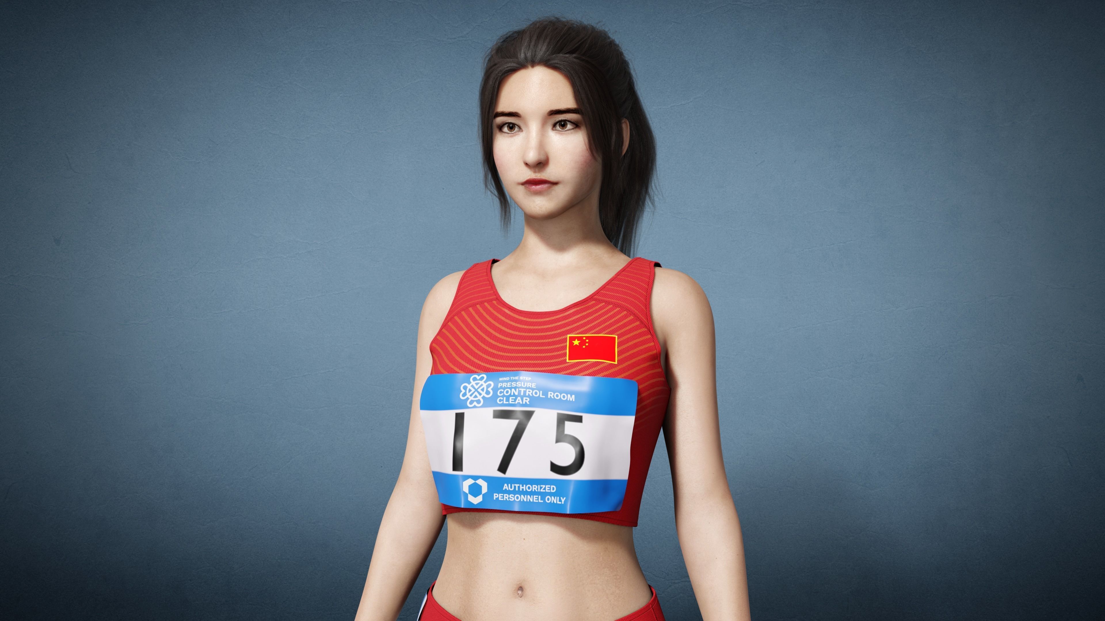 Original Track and Field athletes 3D model animated rigged | CGTrader