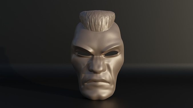 Mohawk Superhero Cosplay Face Cosplay Mask 3D model 3D printable | CGTrader