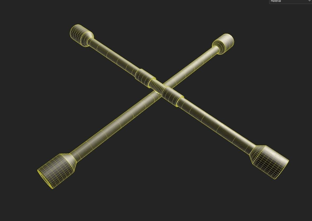 3D model Lug Wrench M02 VR / AR / low-poly | CGTrader