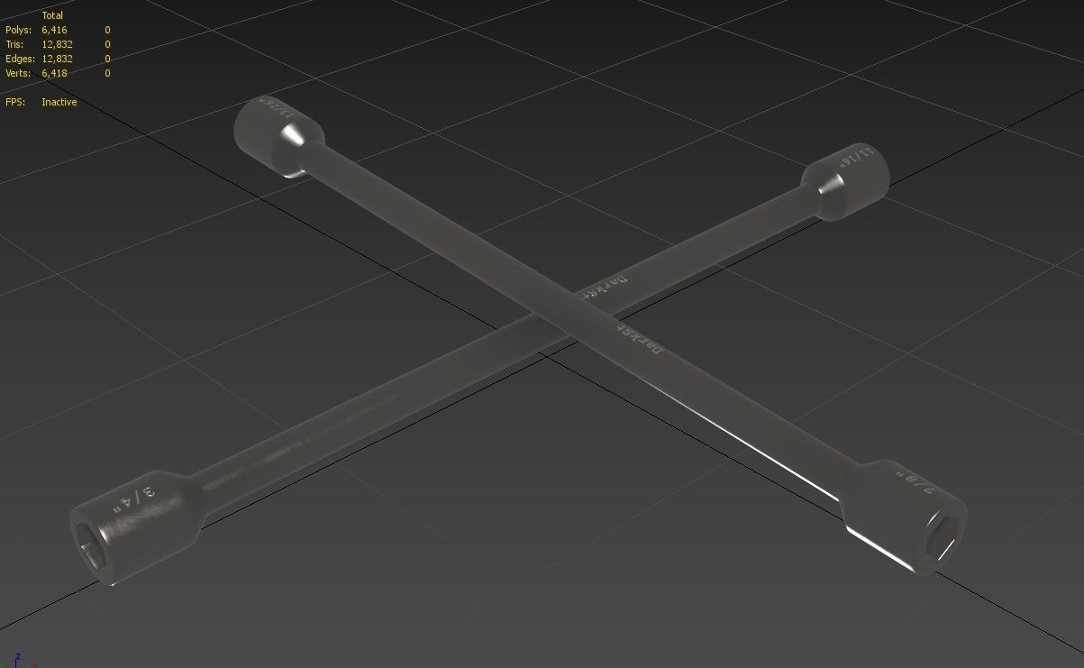 3D model Lug Wrench M01 VR / AR / low-poly | CGTrader
