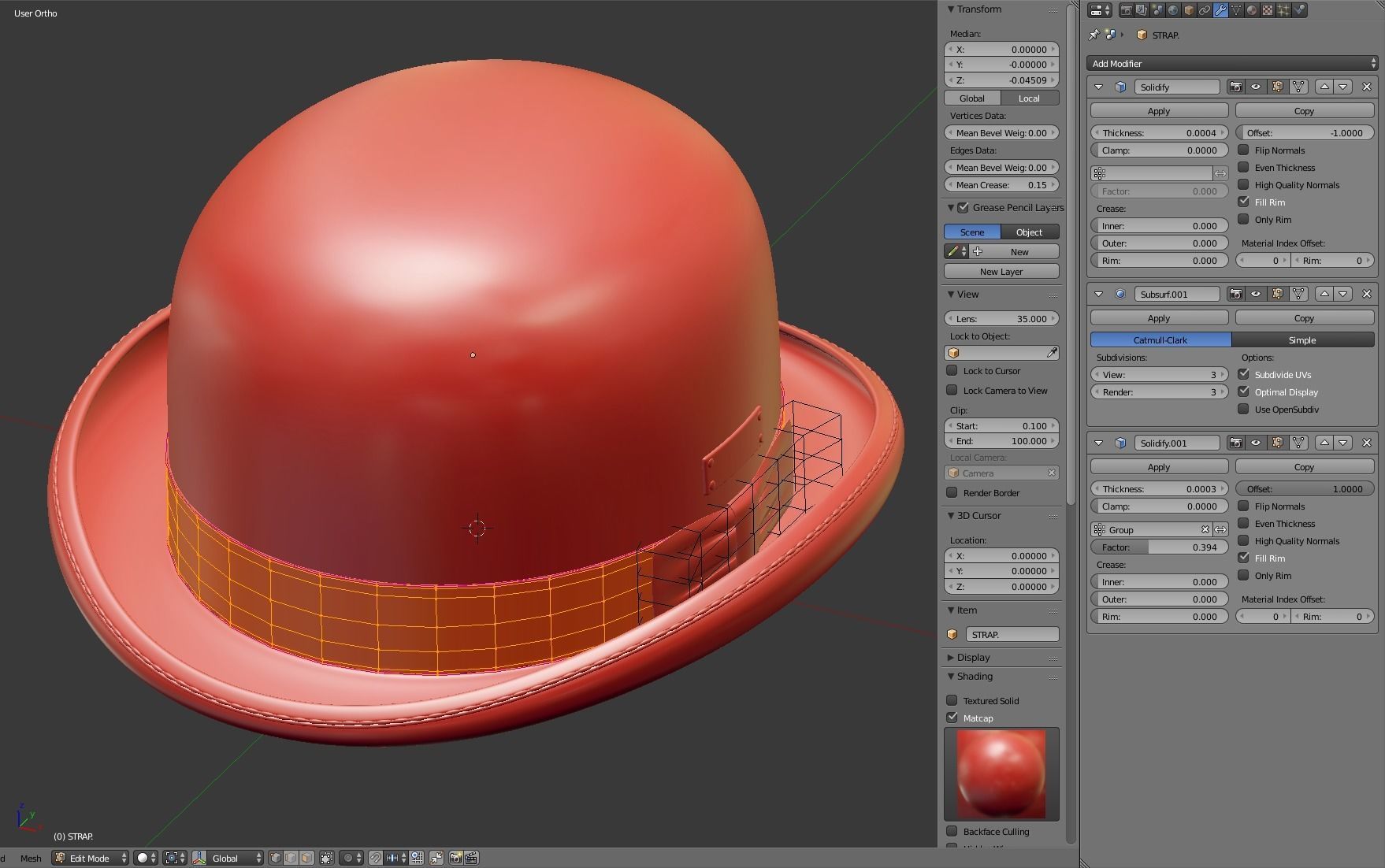 Bowler Hat 3D model | CGTrader