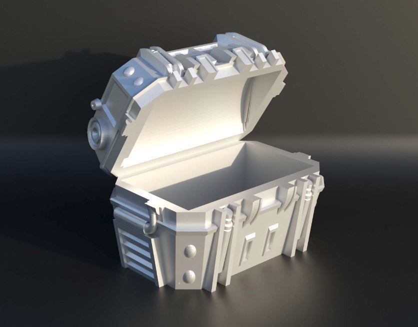 Set Of 7 Tresure Box Theme Dice Box Pattern 3D print model 3D model 3D ...