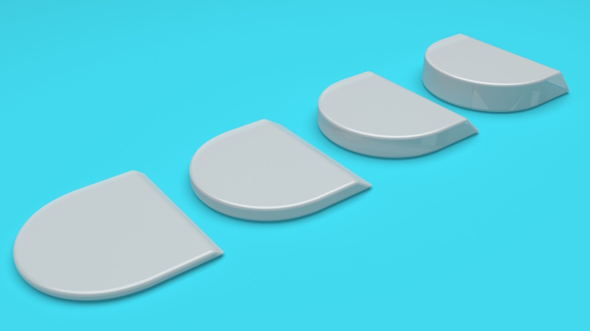 Plastic Height Boosters Set For Shoes 3D model | CGTrader