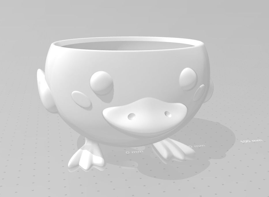 Duck Flower Pot 3D model 3D printable | CGTrader