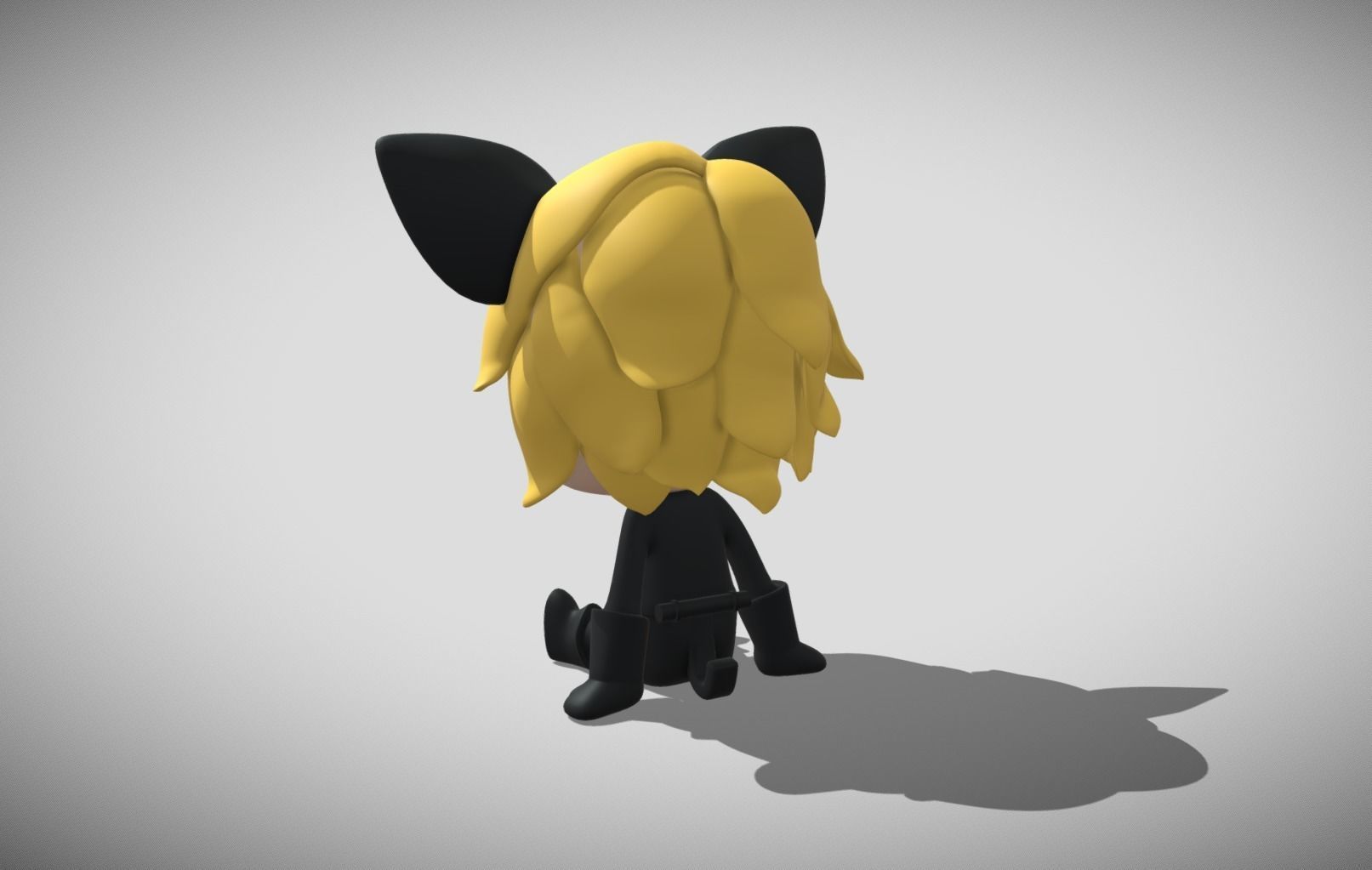 Cat Noir - Miraculous Ladybug Chibi Figure 3D Printable 3D model 3D ...