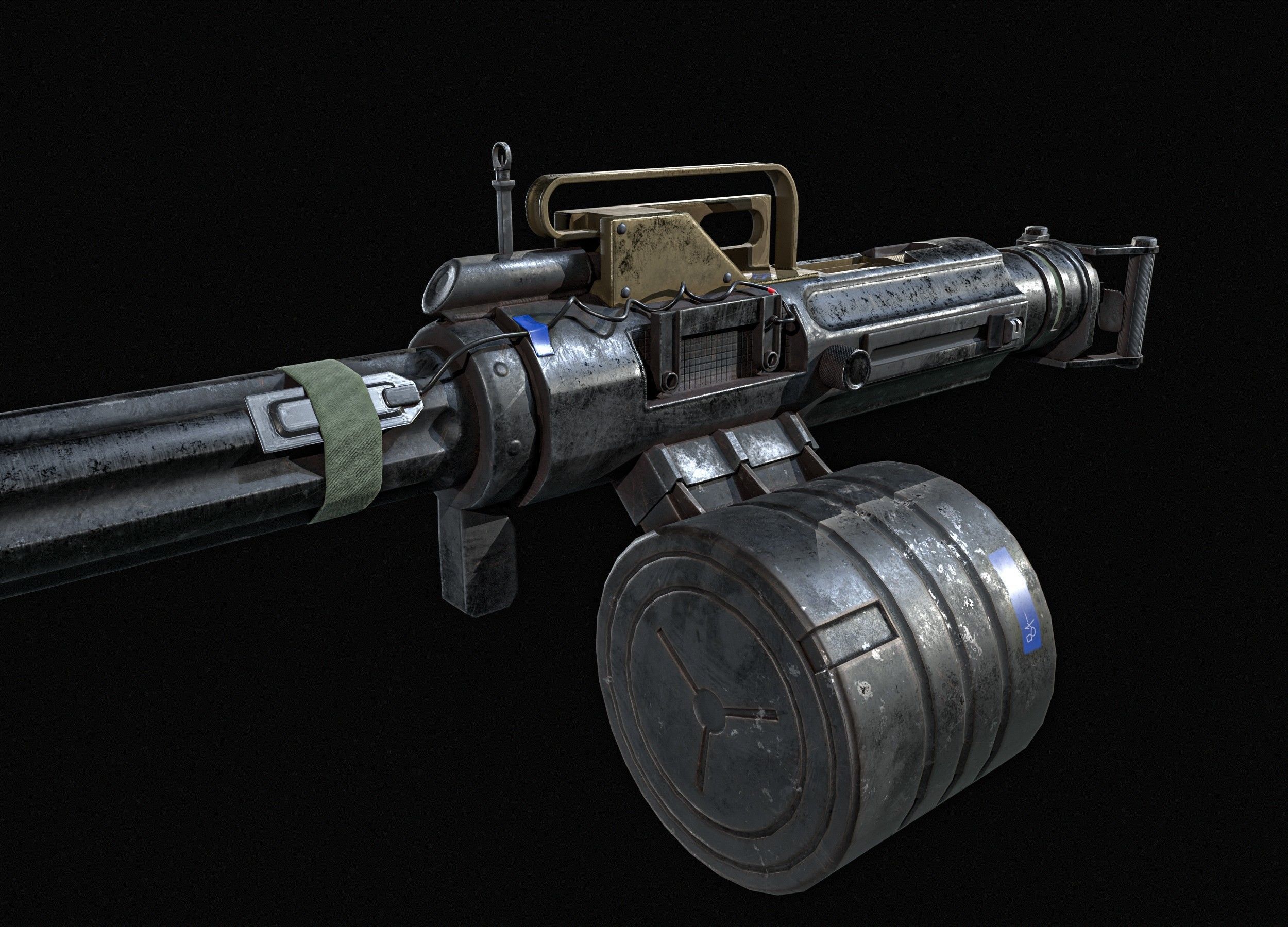 3D model QLZ-87 Grenade Launcher VR / AR / low-poly | CGTrader