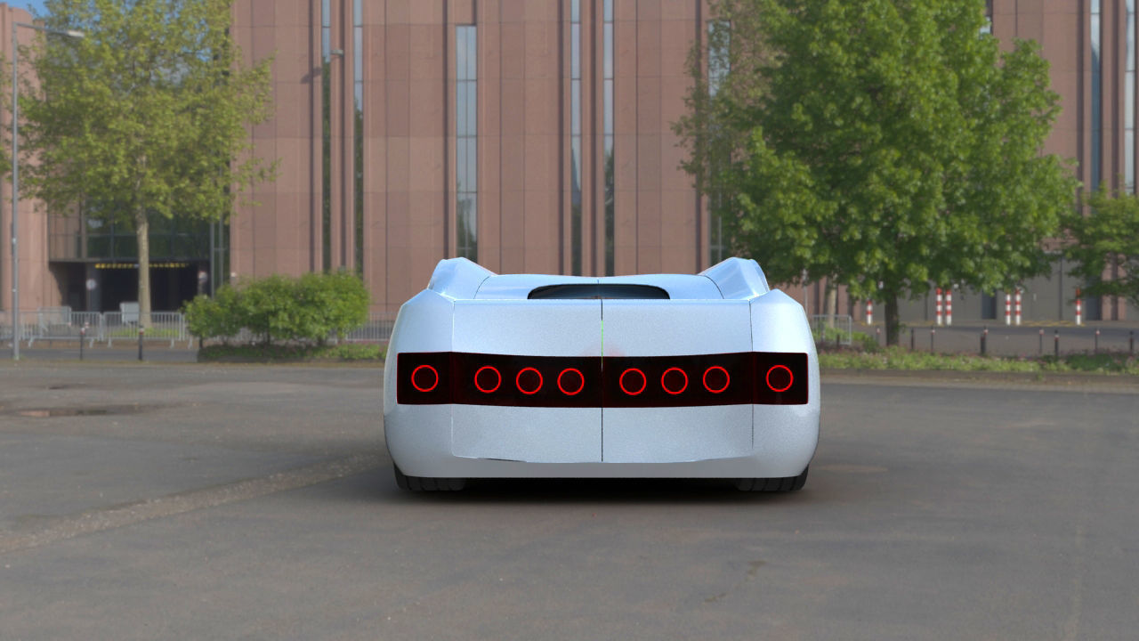 Futuristic Concept Car 3D model animated | CGTrader