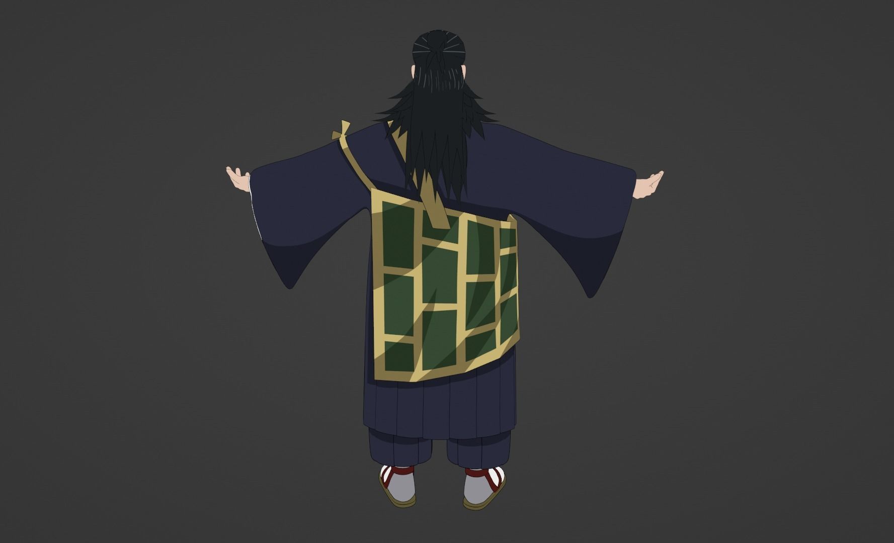 Suguru Geto 3D model rigged | CGTrader