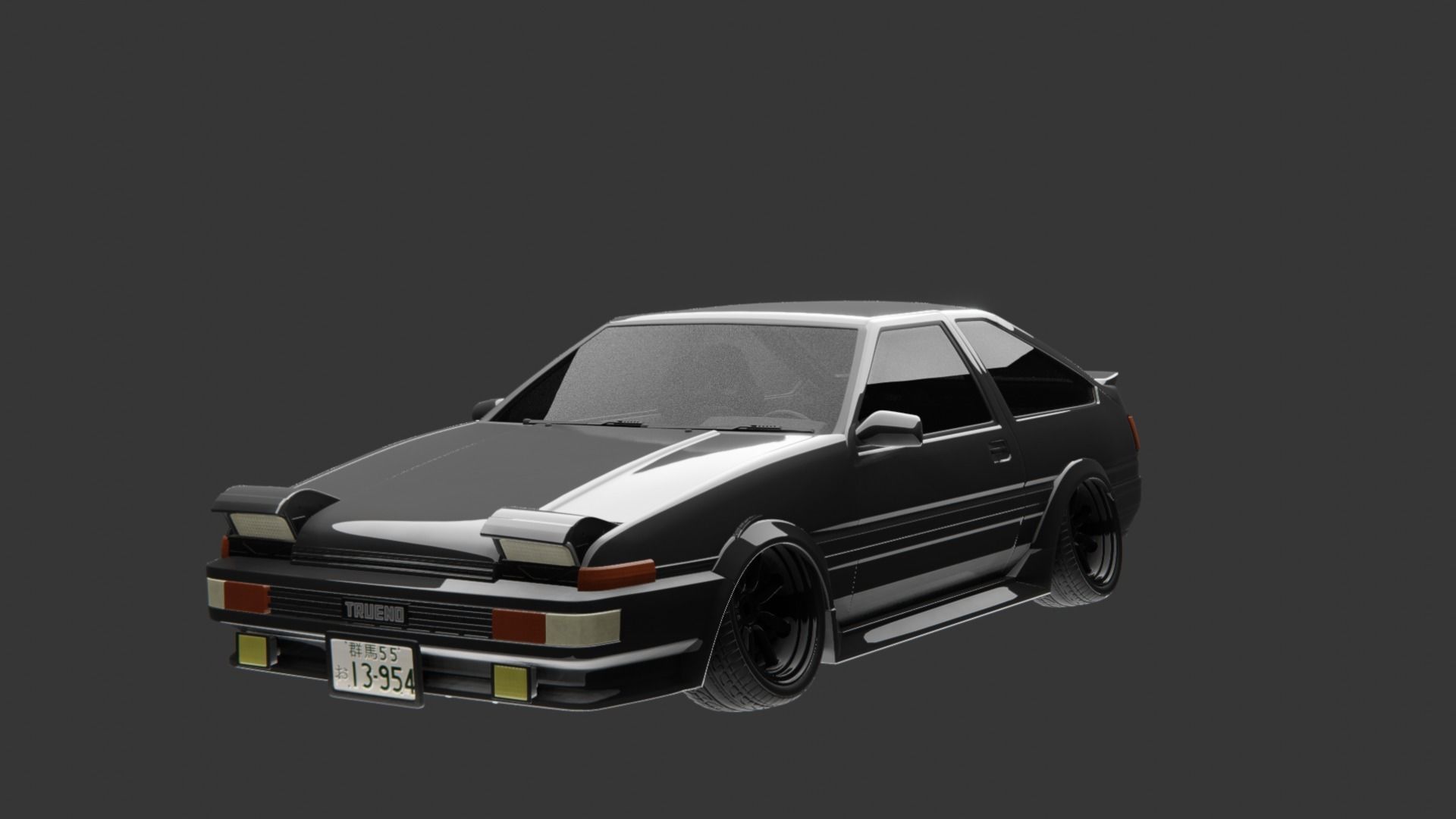 Toyata Sprinter 3D model animated rigged | CGTrader