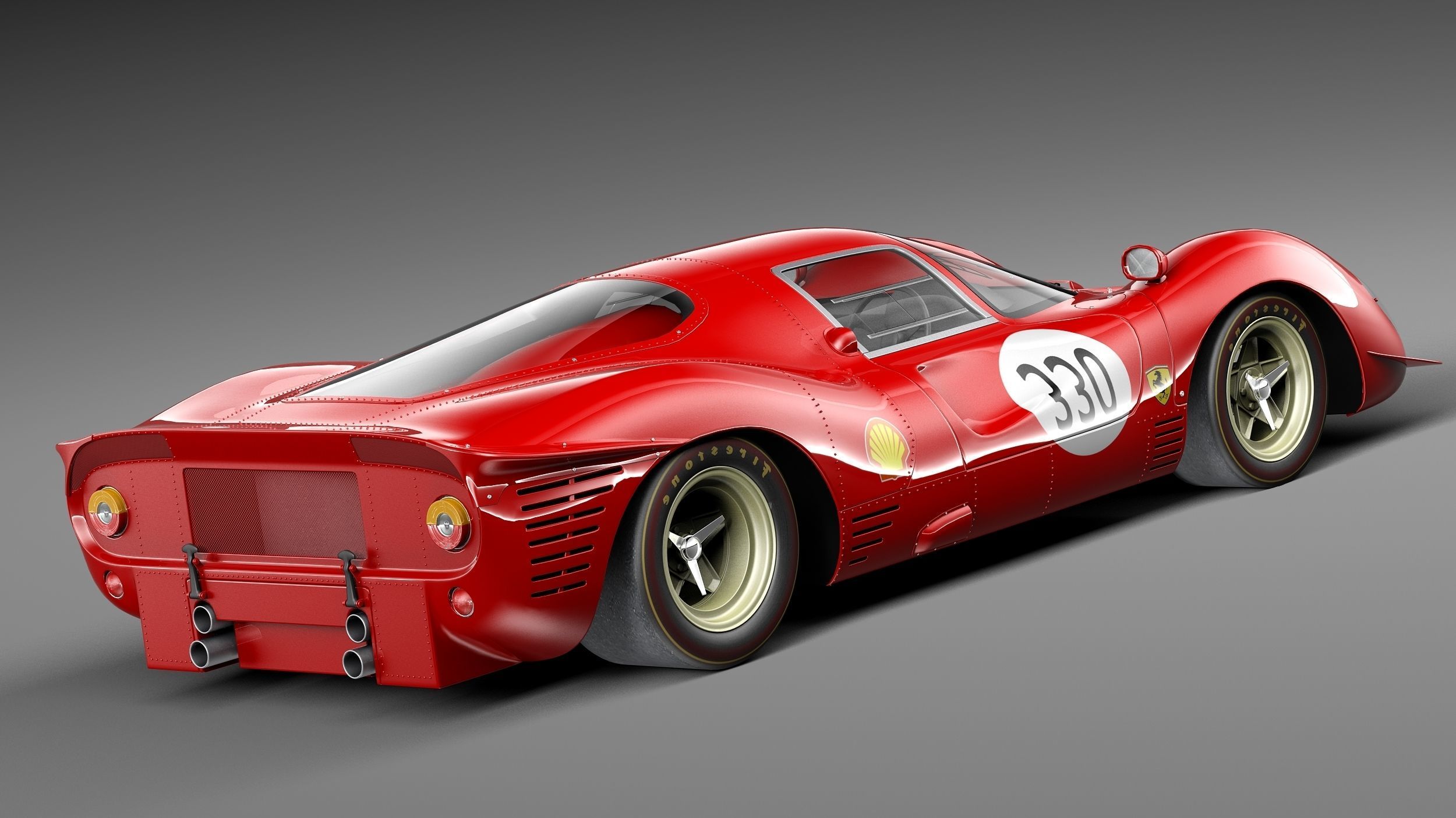 Ferrari p330 P3 1966 3D model | CGTrader