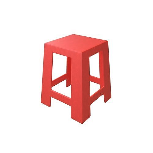 3D model Plastic Stool Chair v1 001 VR / AR / low-poly | CGTrader