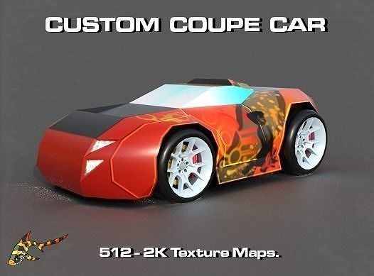 3D model CUSTOM COUPE CAR VR / AR / low-poly | CGTrader