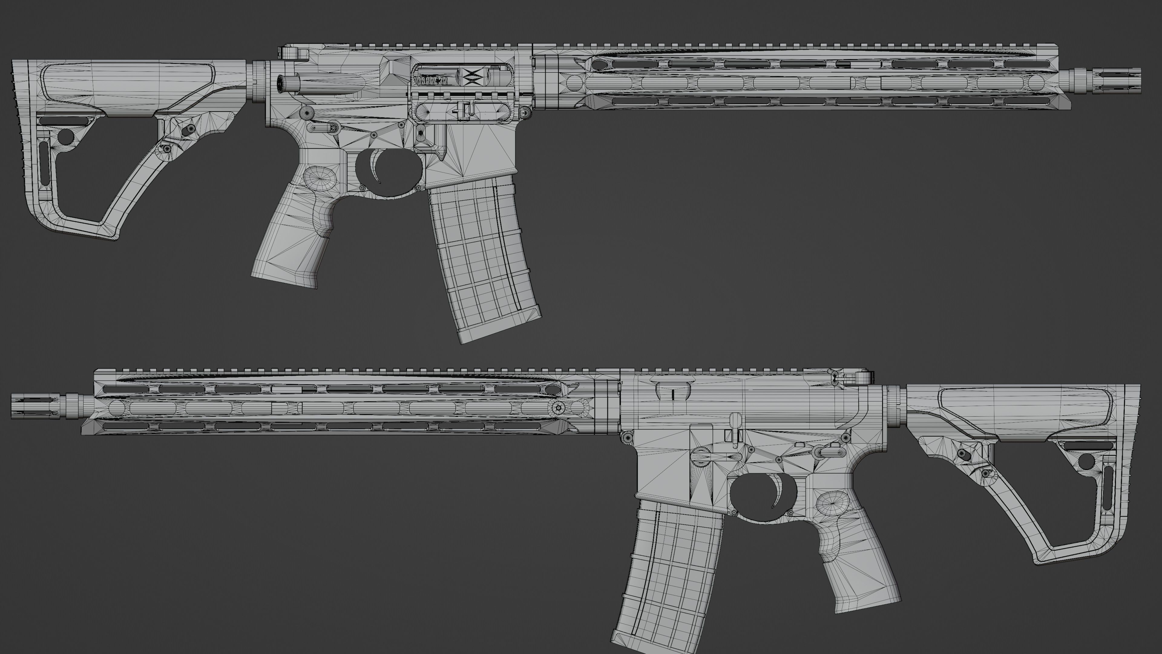 3D model Daniel Defense DDM4V7 VR / AR / low-poly | CGTrader