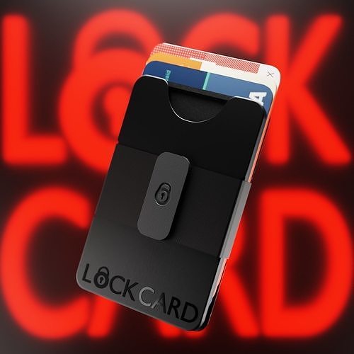 LockCard Wallet 3D free 3D model | CGTrader