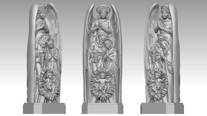 Noel - Christmas - Angel 3D model 3D printable | CGTrader
