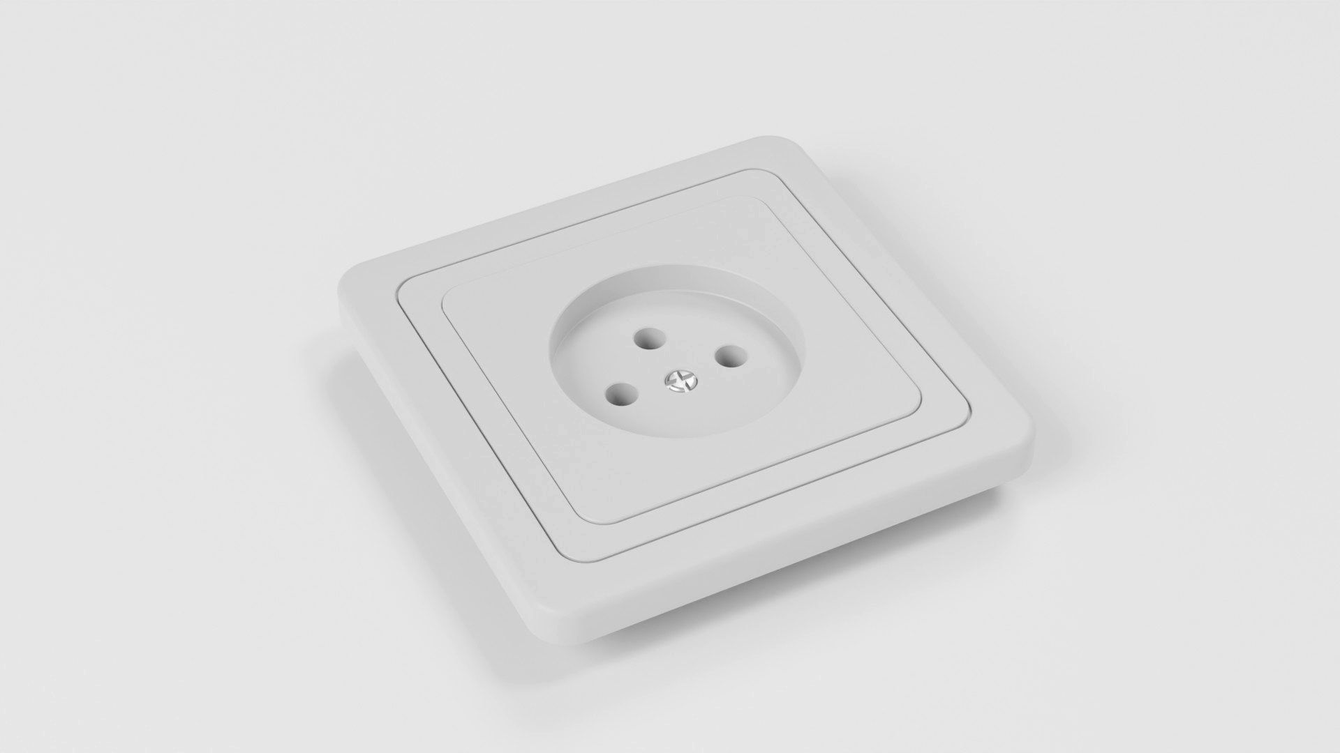 3D model Electrical outlet AC power socket 3d model VR / AR / low-poly | CGTrader