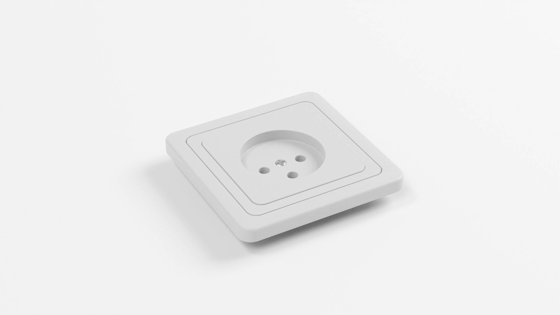 3D model Electrical outlet AC power socket 3d model VR / AR / low-poly ...