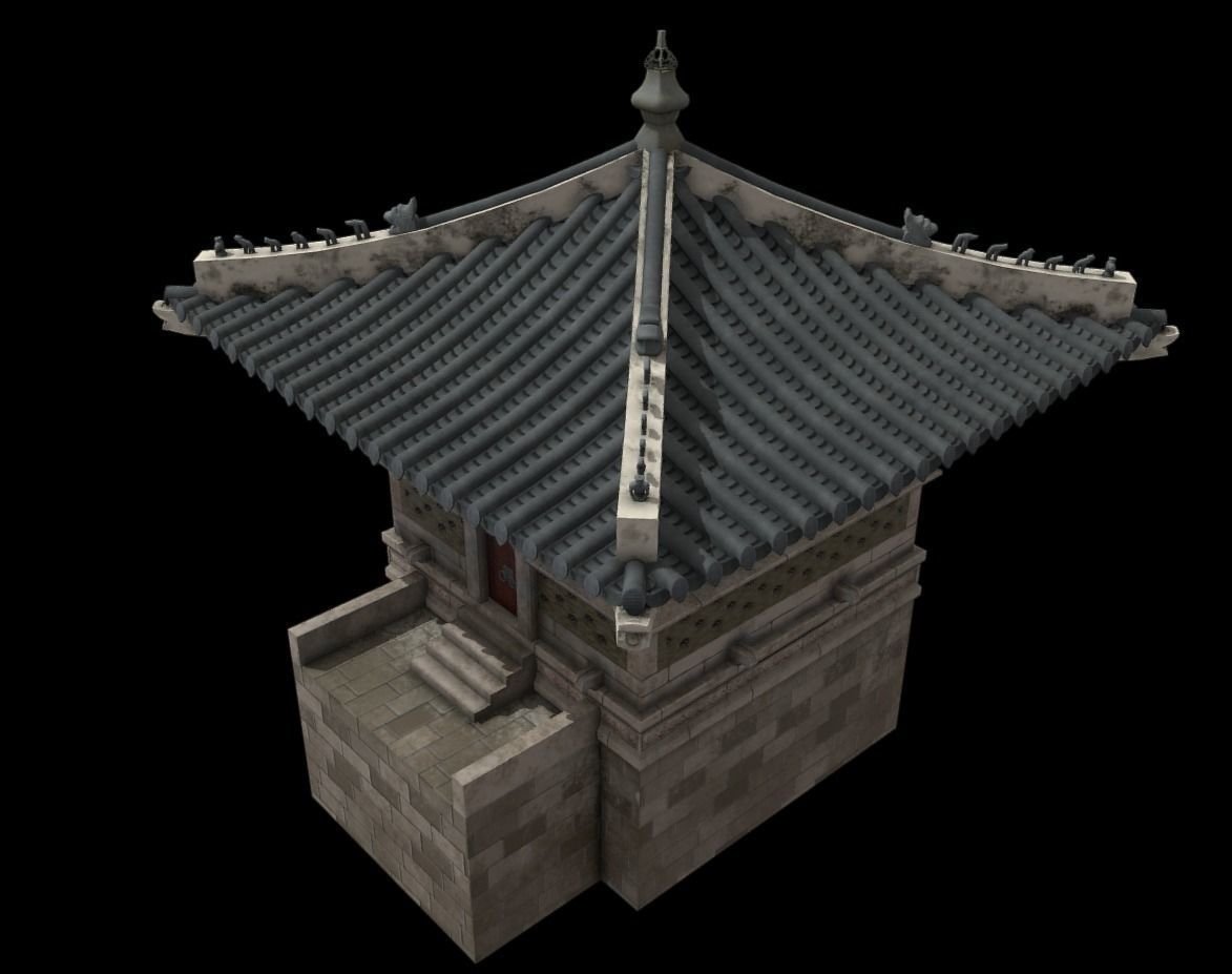 Korean Traditional Watchtower - Dongsipjagak 3D model | CGTrader