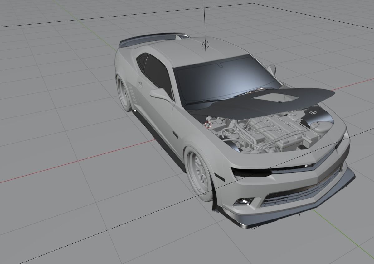 Chevrolet Camaro 3D model animated rigged | CGTrader