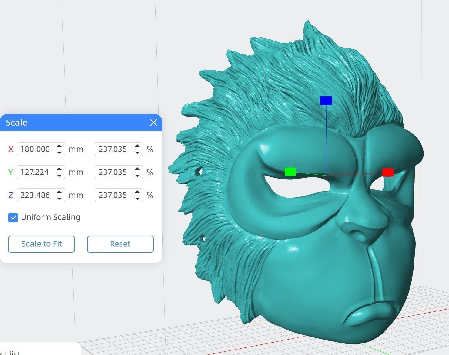 Wearable Cute Simian Ver 2 Monkey Mask 3D model 3D printable | CGTrader