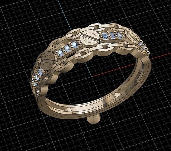 rings 3D model 3D printable | CGTrader