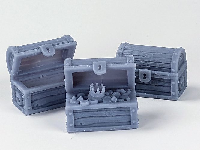 Chest and Mimic Set 3D model 3D printable | CGTrader