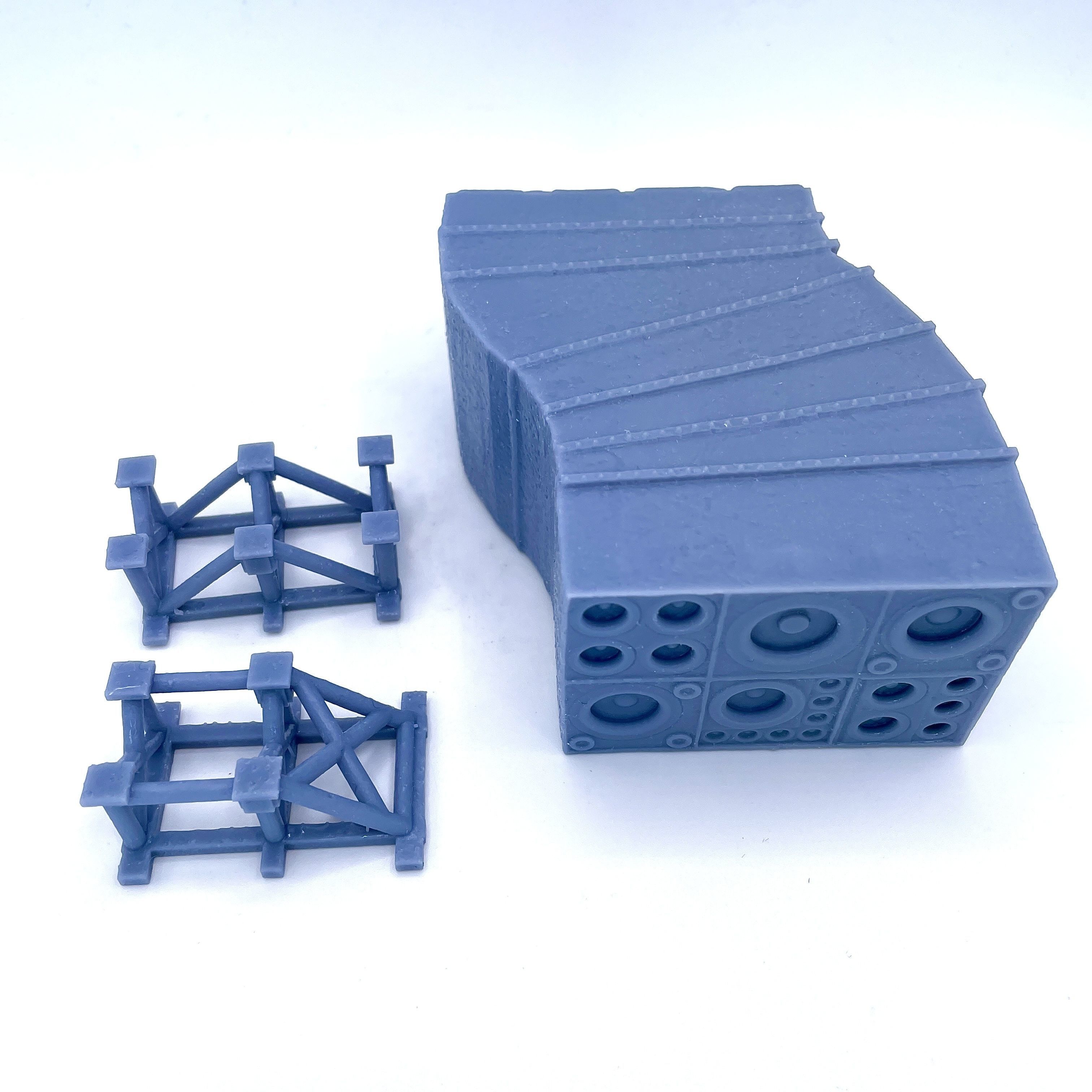 Boom Box Speakers 3D model 3D printable | CGTrader