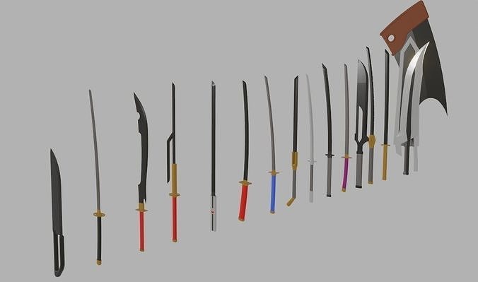 Entire Bleach Sword Collection 17 printables 3D model 3D printable ...