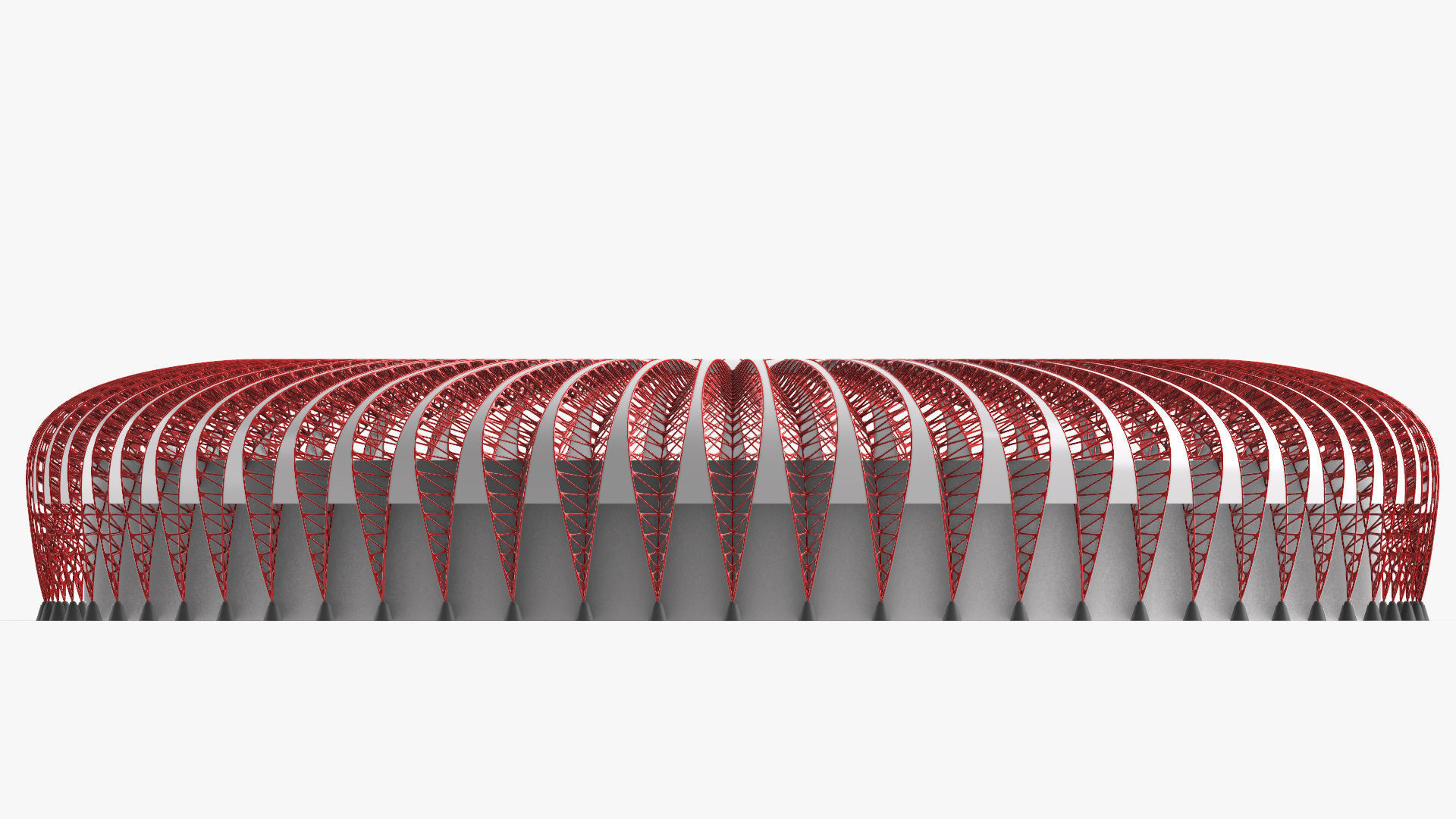 Anchor Trusses Soccer Stadium 3D model | CGTrader