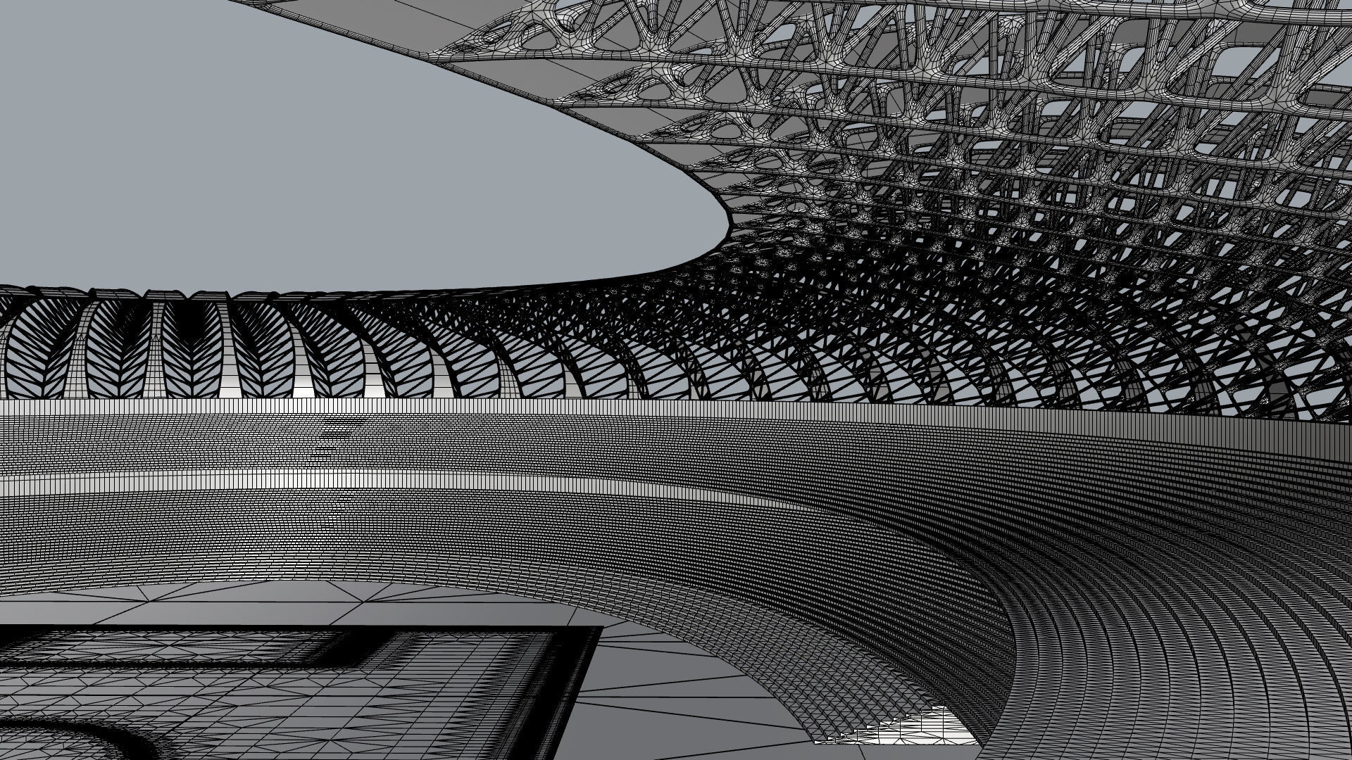 Anchor Trusses Soccer Stadium 3D model | CGTrader