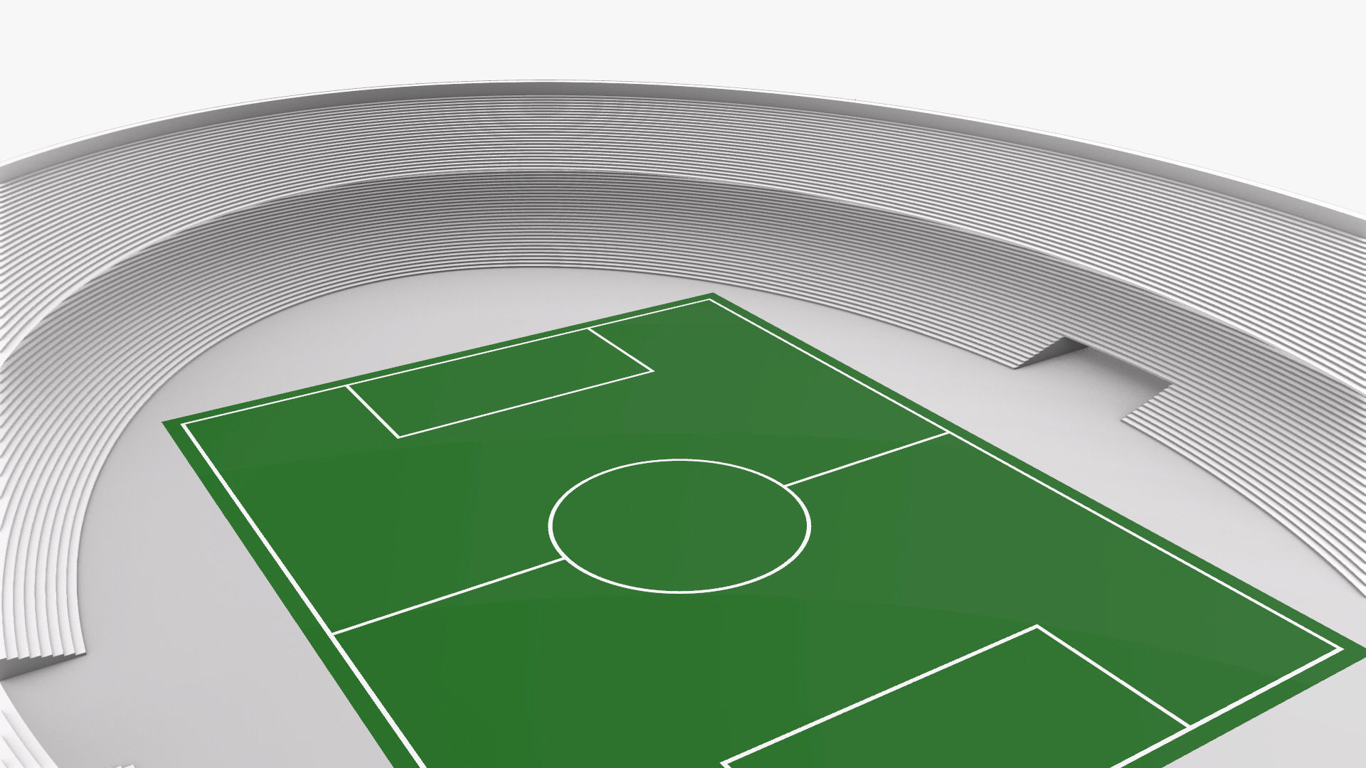 Anchor Trusses Soccer Stadium 3D model | CGTrader