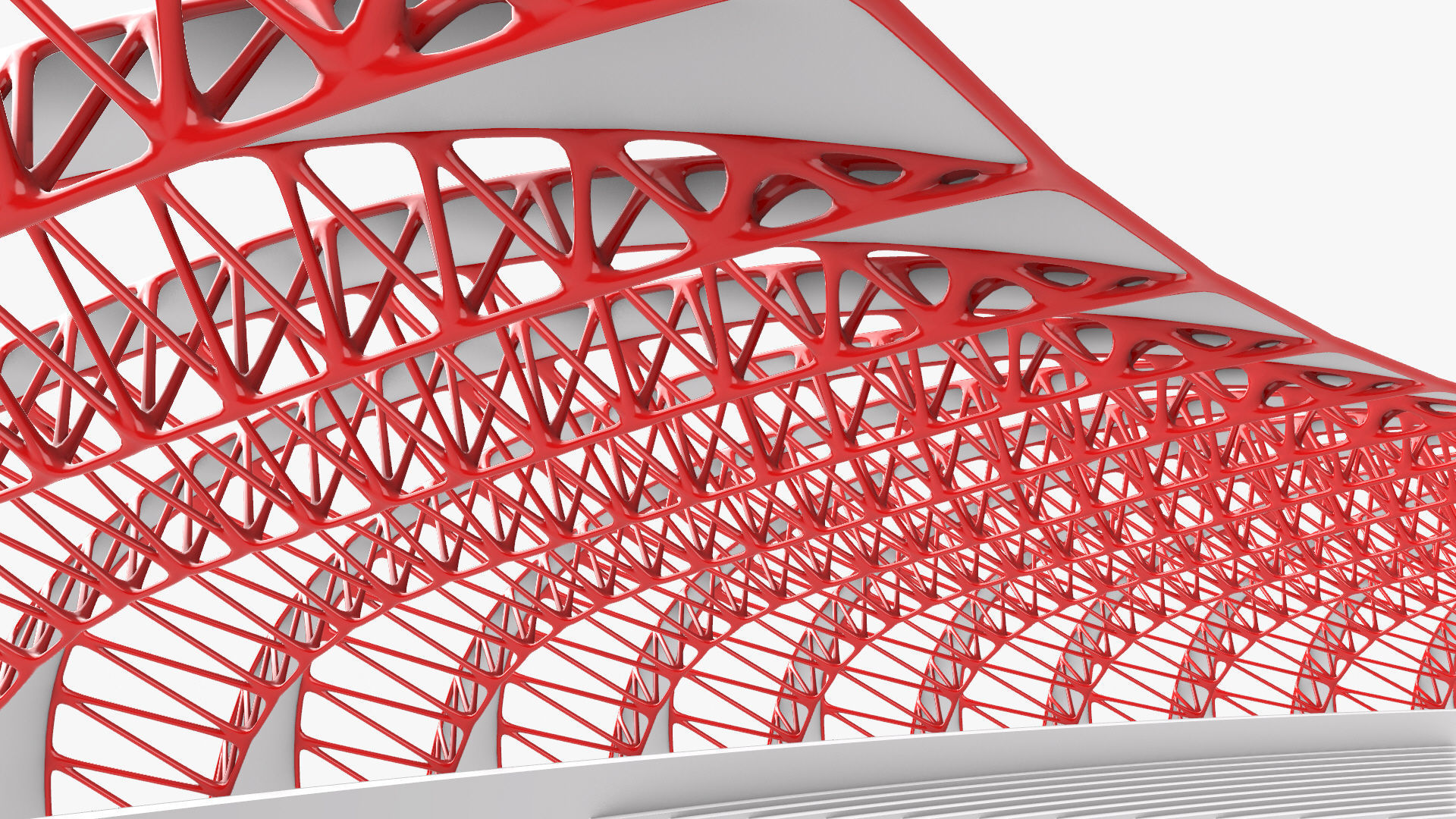 Anchor Trusses Soccer Stadium 3D model | CGTrader