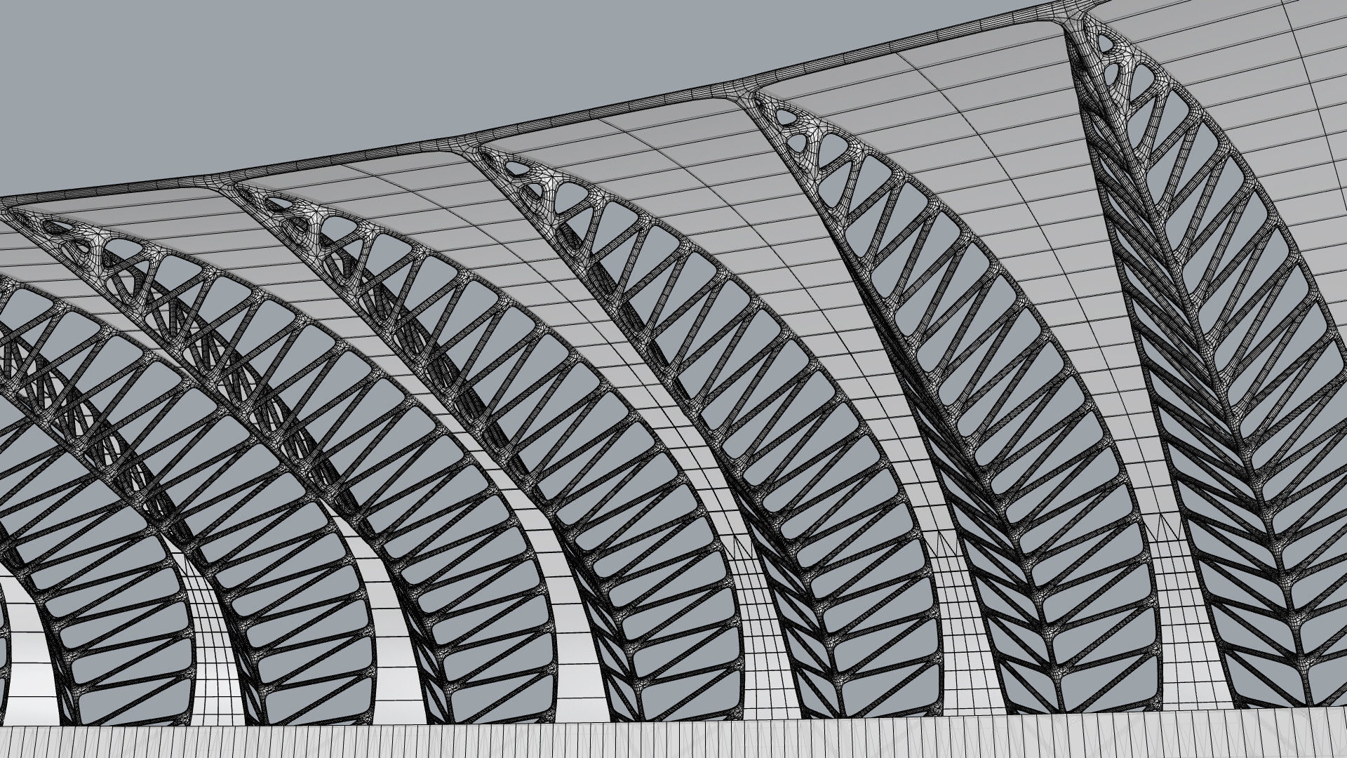 Anchor Trusses Soccer Stadium 3D model | CGTrader