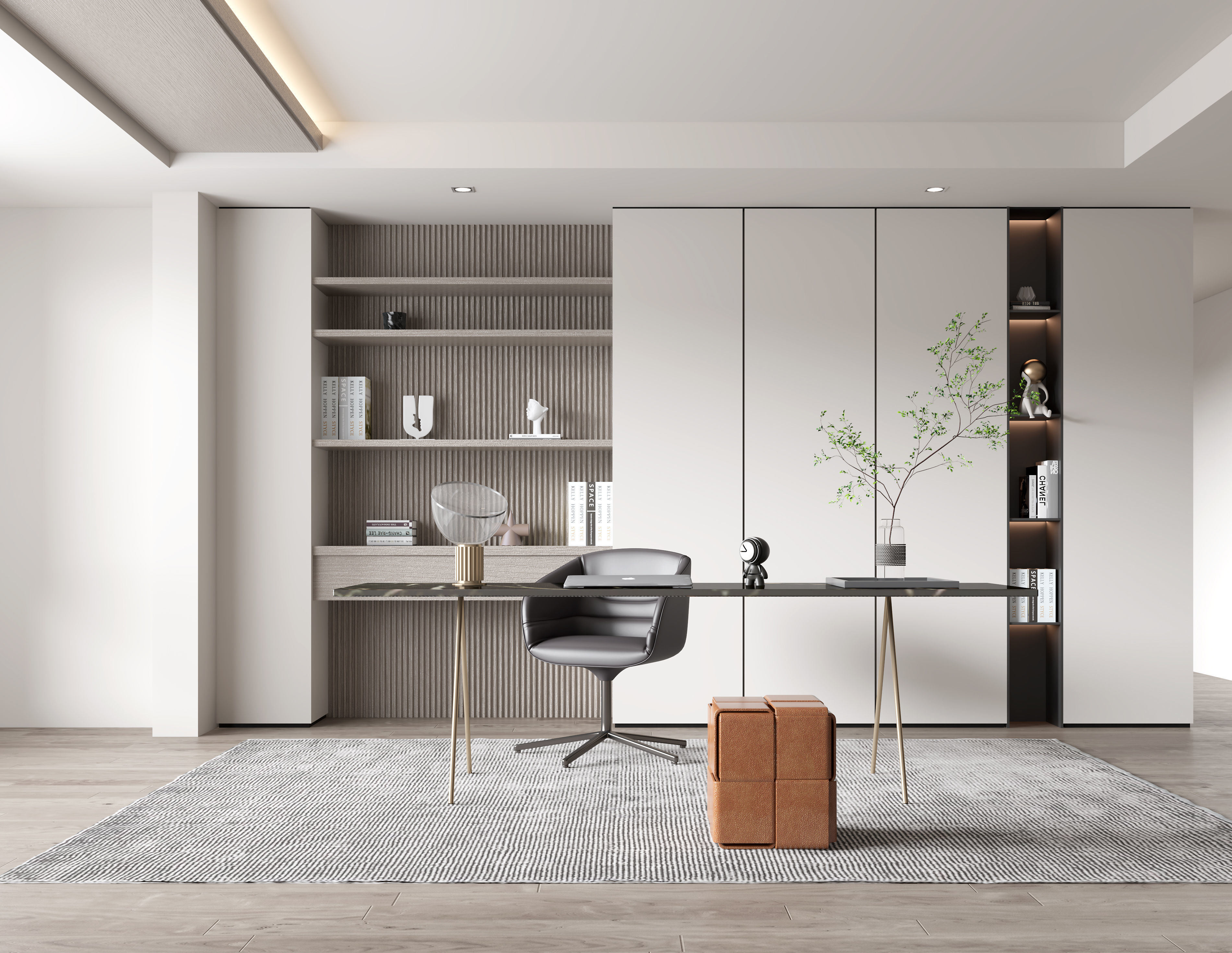 decoration Home villa Modern Study 3D model | CGTrader