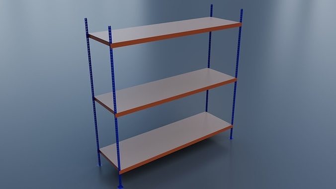 HEAVY DUTY BOLTLESS SHELVING-3Shelves 3D model | CGTrader