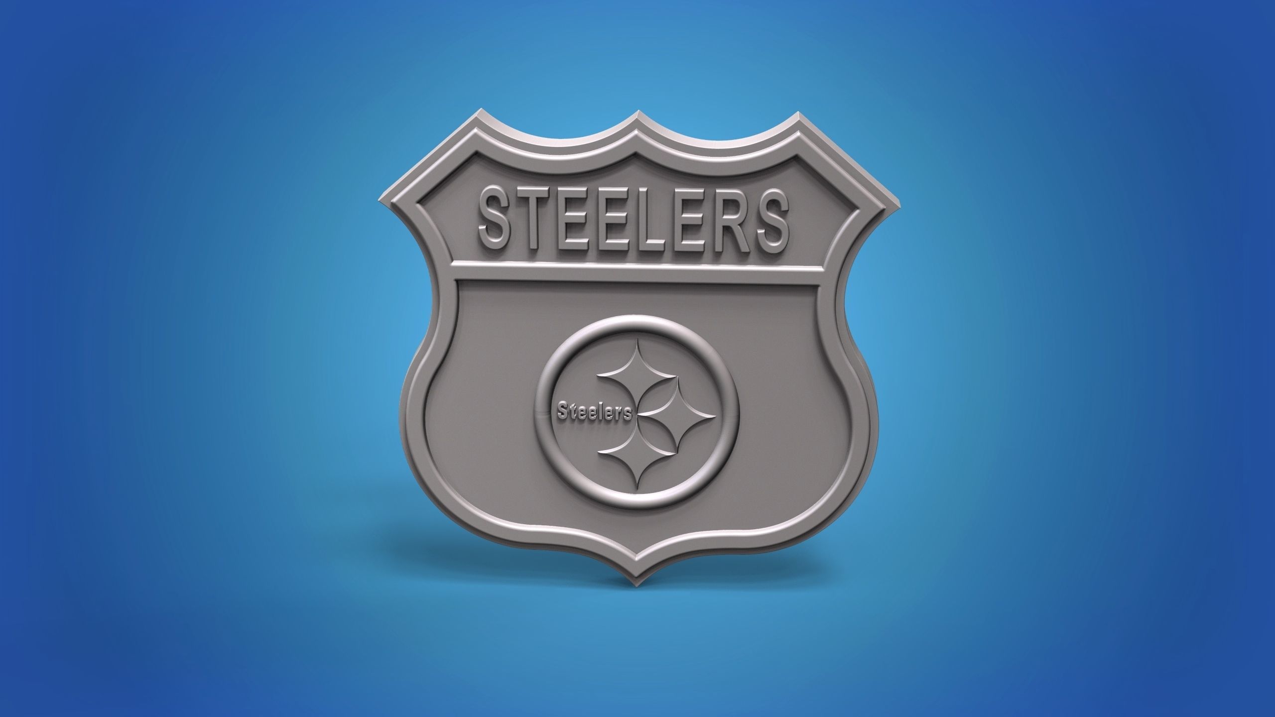 Steelers logo sign art STL model for CNC 3D printing 3D model 3D ...