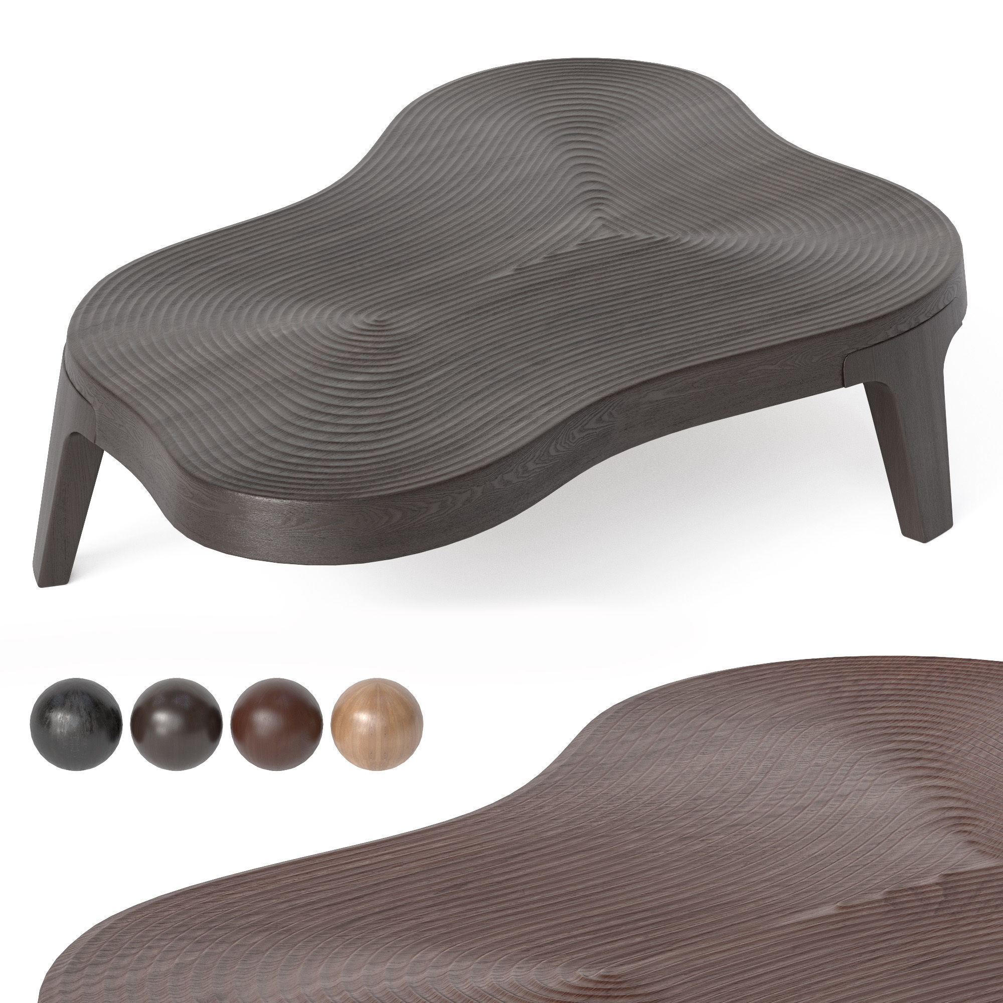Linteloo Isola coffee table 3D model | CGTrader