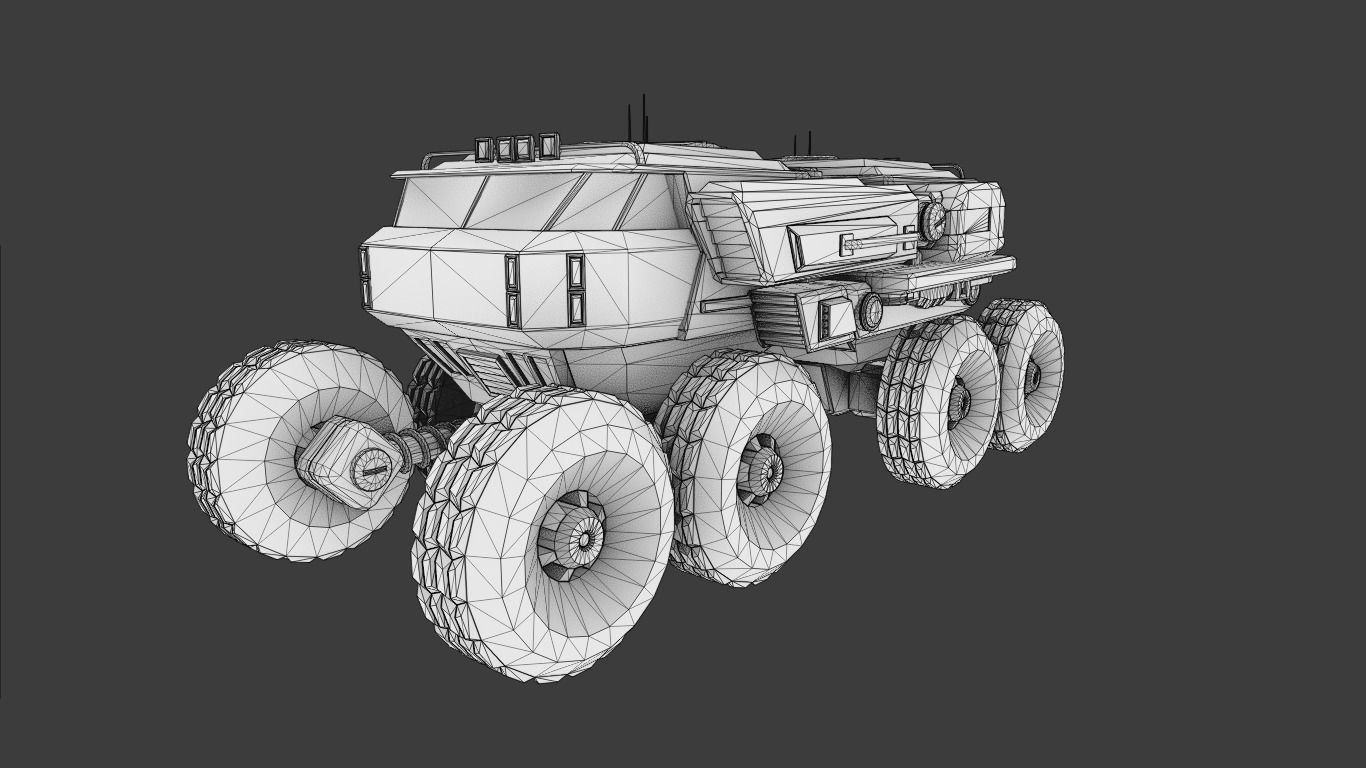 3D model Space Rover 3D model VR / AR / low-poly | CGTrader