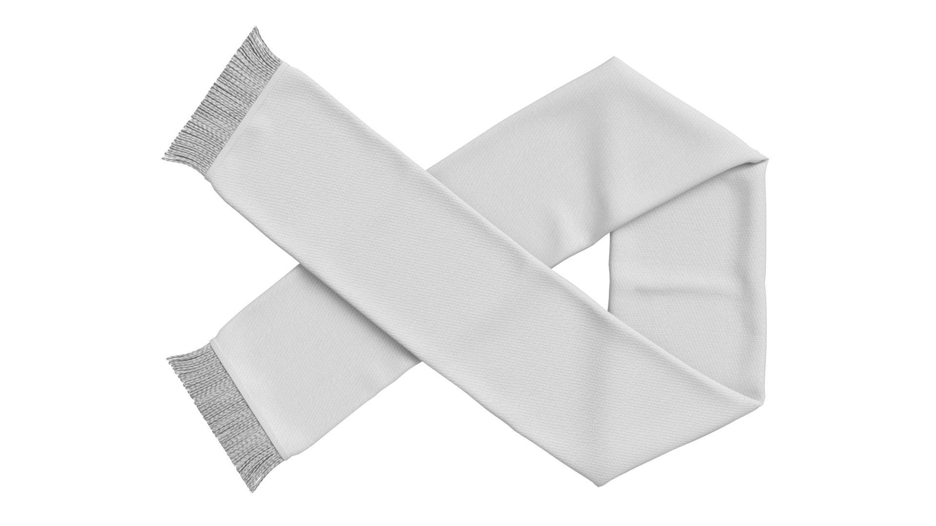 Football Fan Scarf 08 3D model | CGTrader