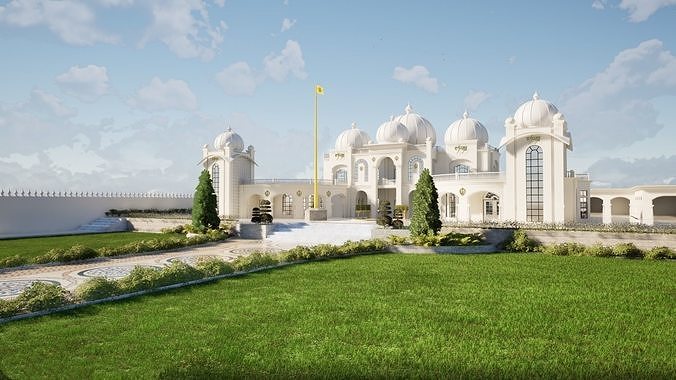 3D model Serenity of the Sikh Gurudwara VR / AR / low-poly | CGTrader