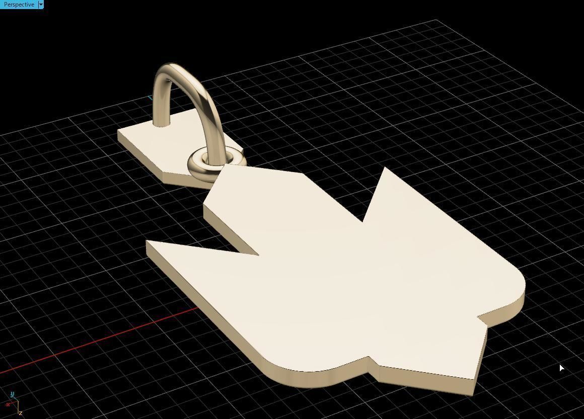 Ukrainian Trident 3D model 3D printable | CGTrader