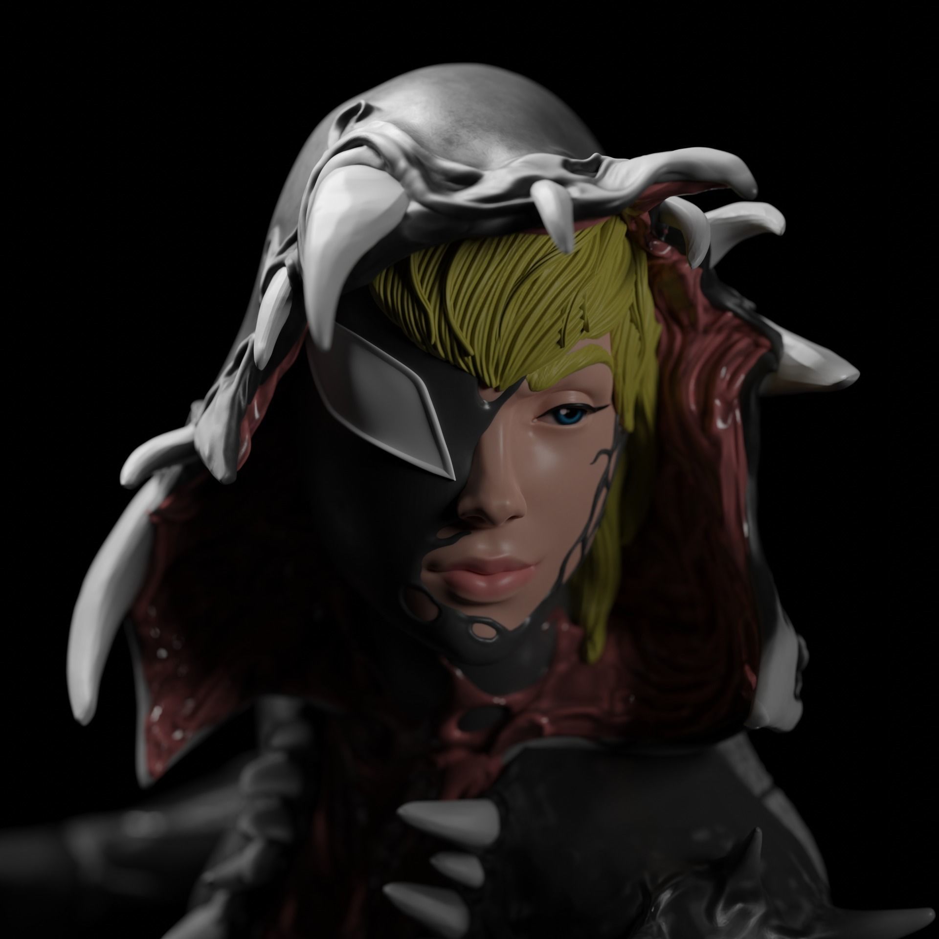 Gwenom statue 3D model 3D printable | CGTrader