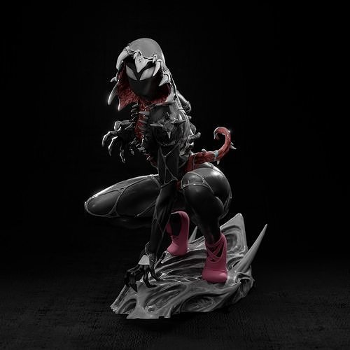 Gwenom statue 3D model 3D printable | CGTrader
