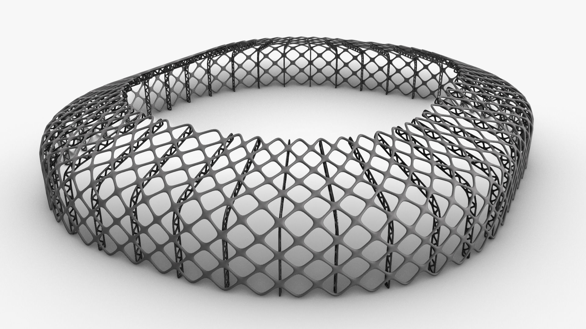 Network Structure Soccer Stadium 3D model | CGTrader