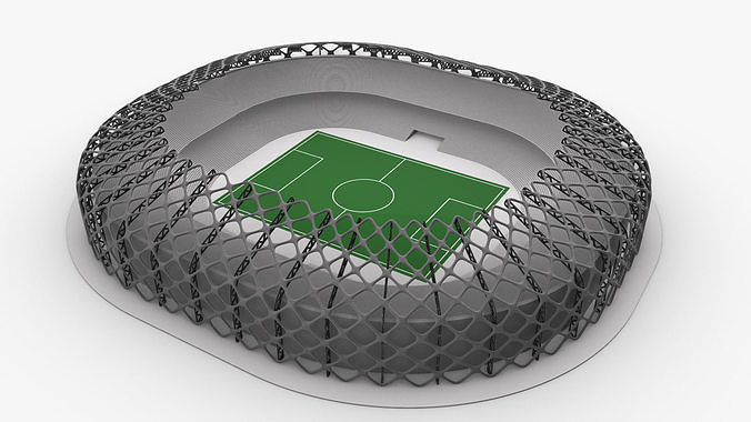 Network Structure Soccer Stadium 3D model | CGTrader
