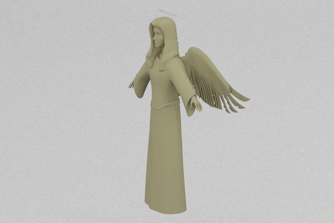 Christmas angel 3D model 3D printable | CGTrader