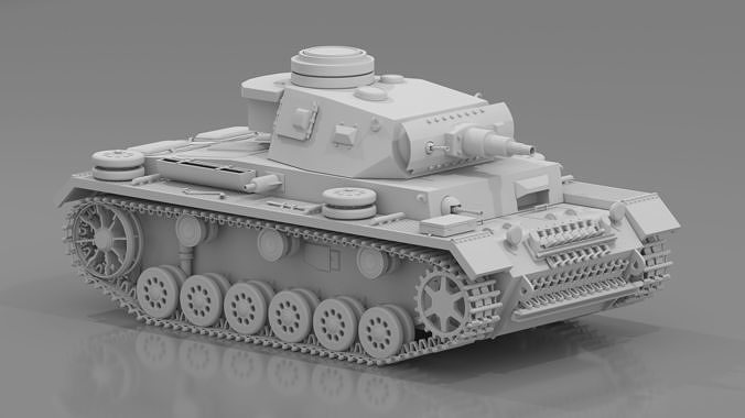 3D model Panzer III Military Tank VR / AR / low-poly | CGTrader